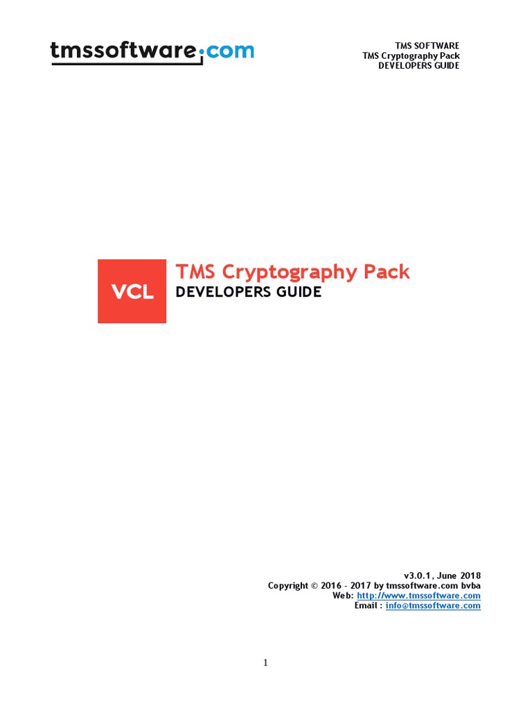 Dokumen - Tips - Tms Cryptography Pack Developers Guide Tms Software Tms Cryptography Pack | PDF ...