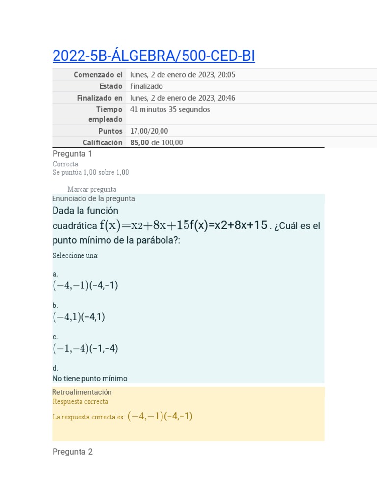 Prueba 2 Iplacex de Algrebra | PDF | Geometría algebraica | Geometría analítica