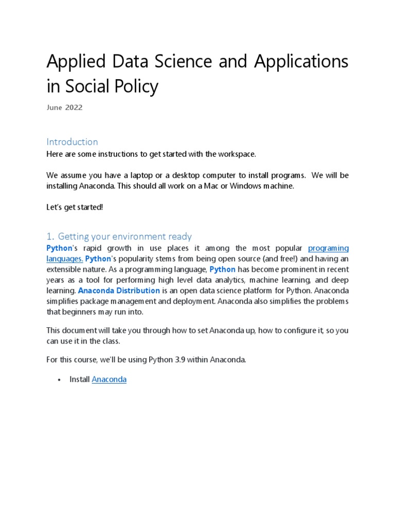 Anaconda Installation Guidelines | PDF | Python (Programming Language ...
