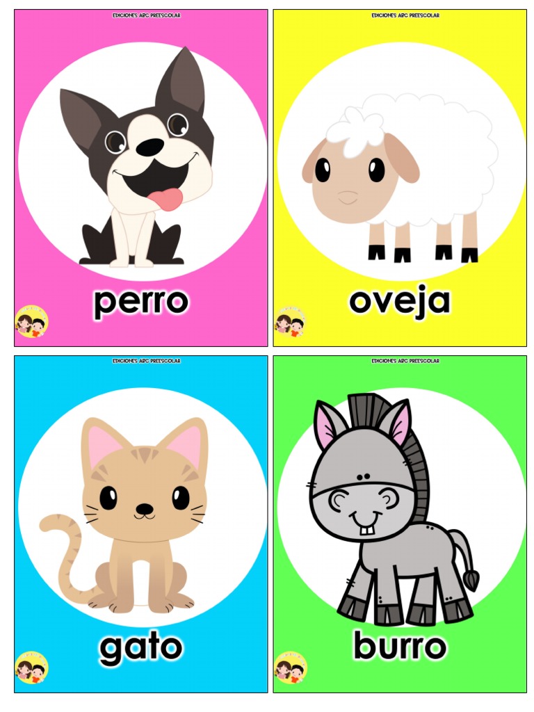 Tarjetas Animales de La Granja Juego Adivina Quién | PDF