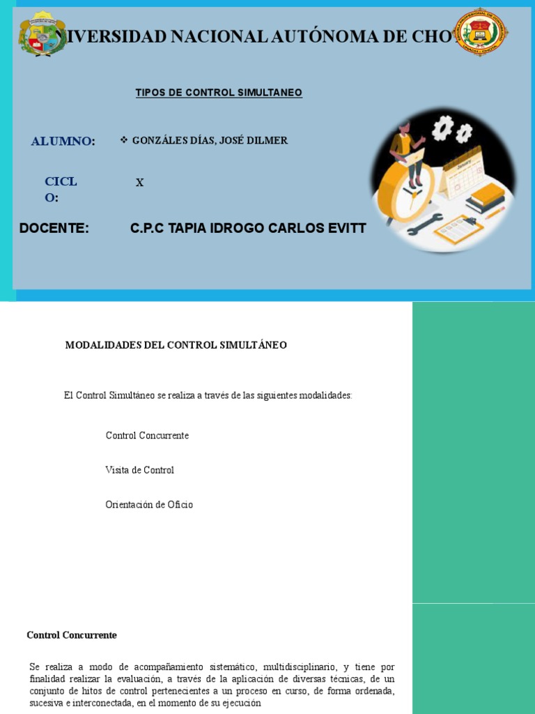 Tipos de Control Simultaneo | PDF | Planificación