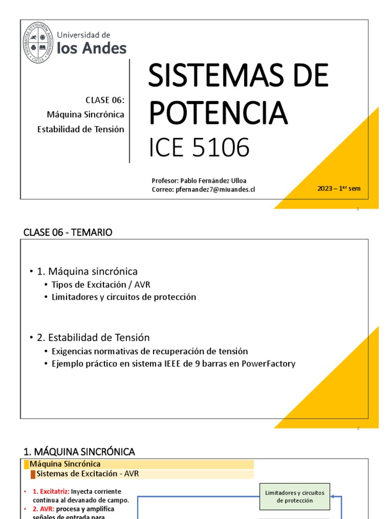 Clase 06 | PDF | Generador eléctrico | Transformador