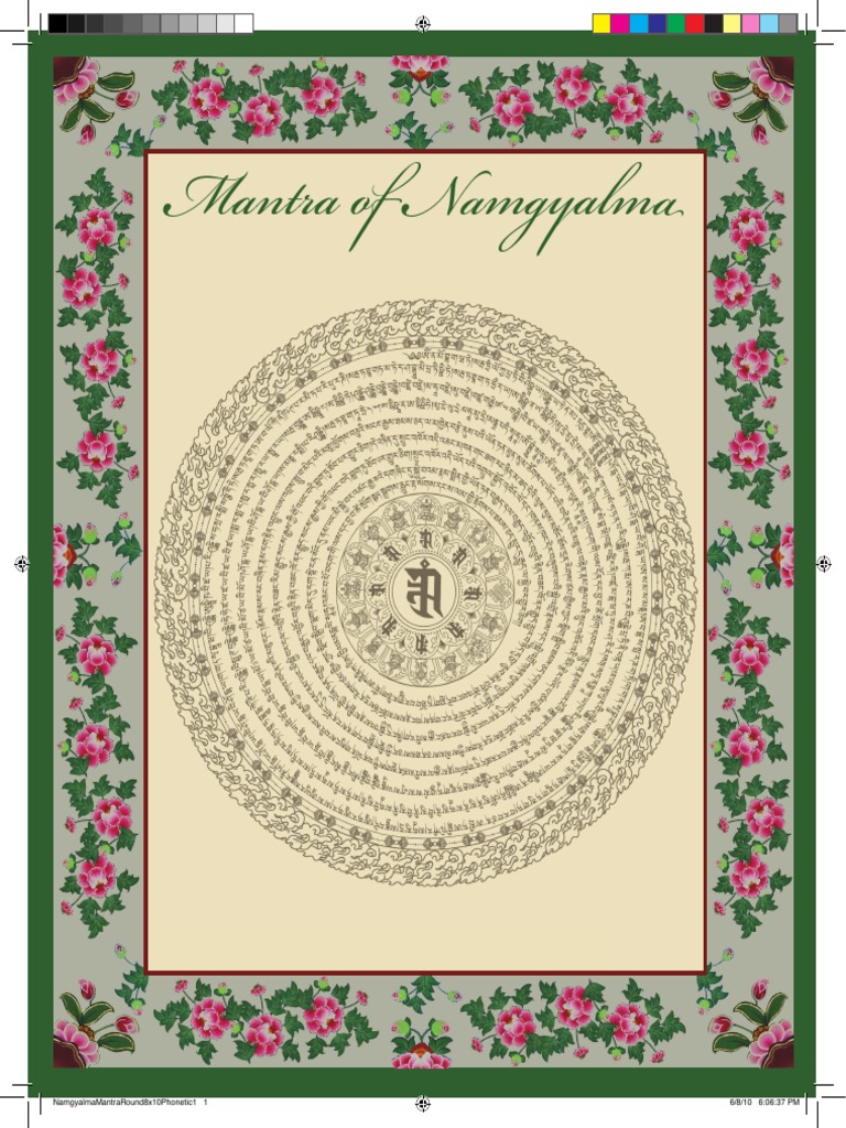 Namgyalma Mantra Card English | PDF | Mantra | Spirituality