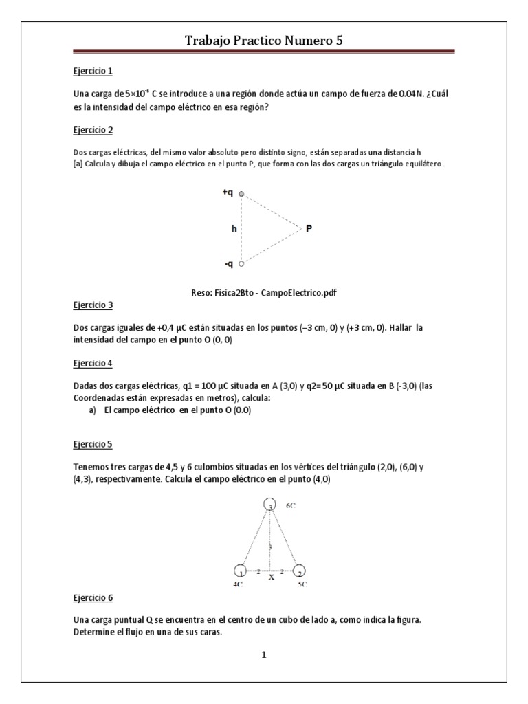 TPN 5 Electrotecnia | PDF | Campo eléctrico | Triángulo