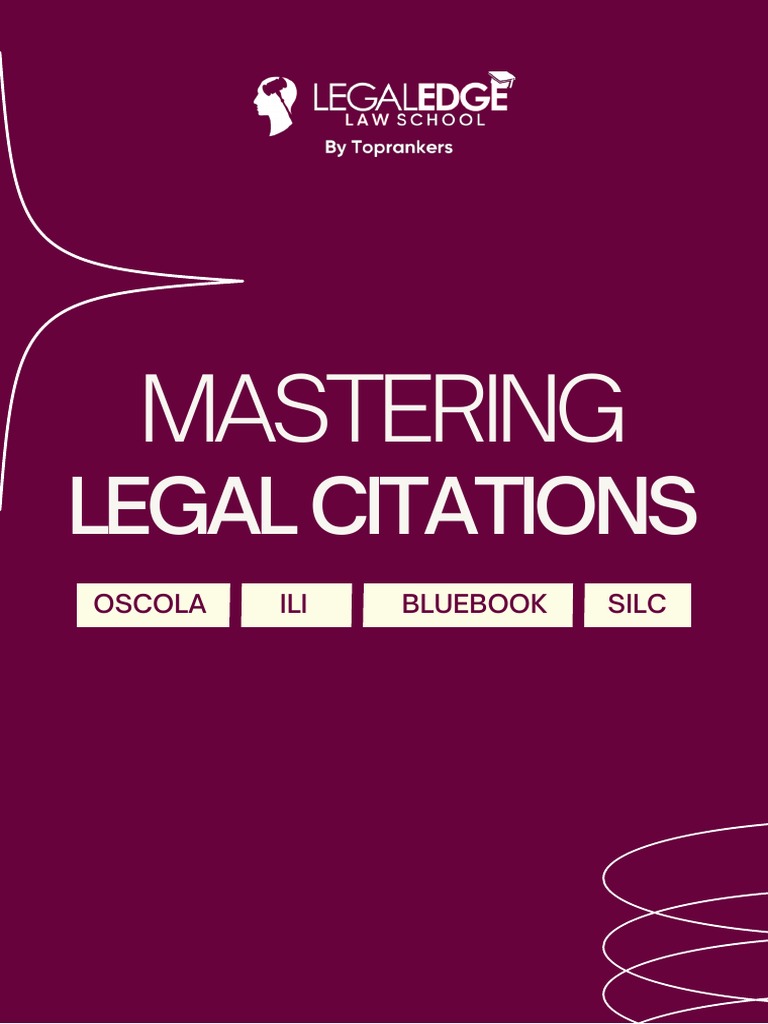 Mastering Legal Citations | PDF | Citation | Government Of India Mastering Legal Citations | PDF | Citation | Government Of India
