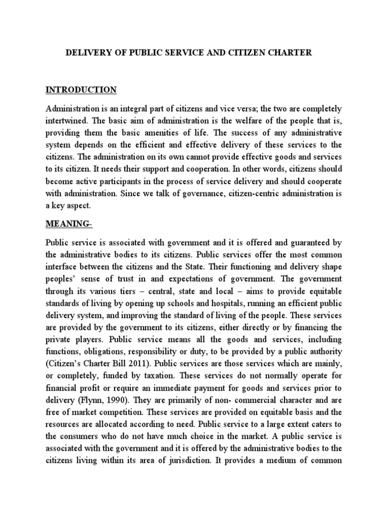 Enhancing Public Service Delivery in India | PDF | Governance | Economies