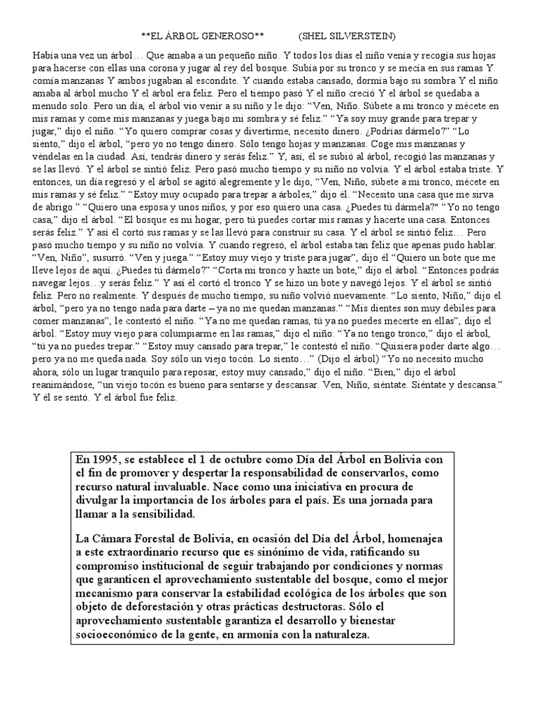 El Árbol Generoso | PDF