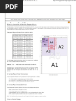 Card Sizes and Measurements Guide | PDF