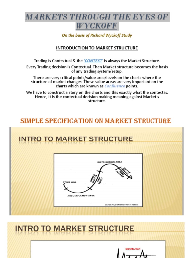 Markets Through The Eyes of Wyckoff | PDF | Market (Economics) | Financial Markets