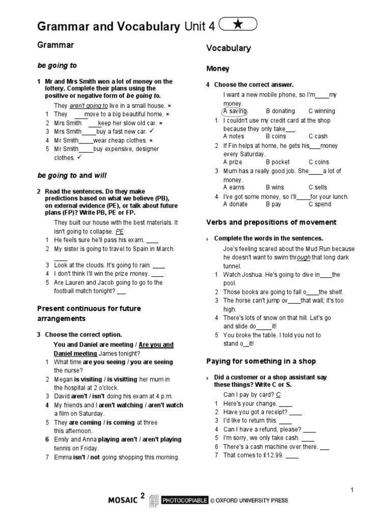 Mosaic TRD2 GV U4 1 | PDF