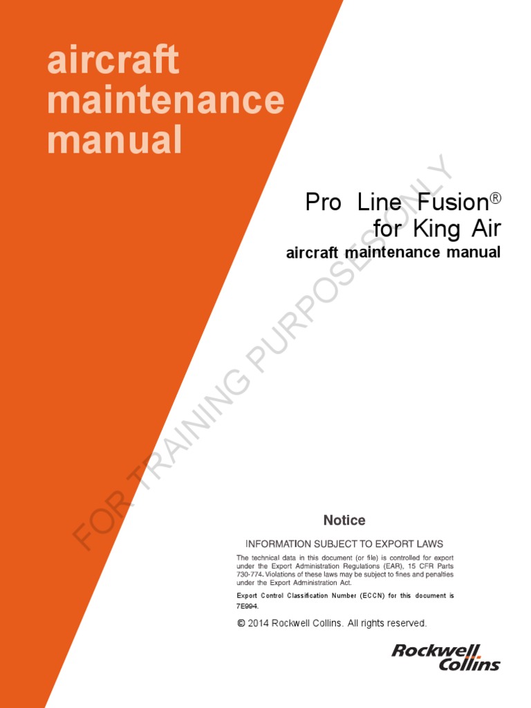PROLINE FUSIONFOR KING AIR Aircraft Maintenance Manual | PDF | Computing