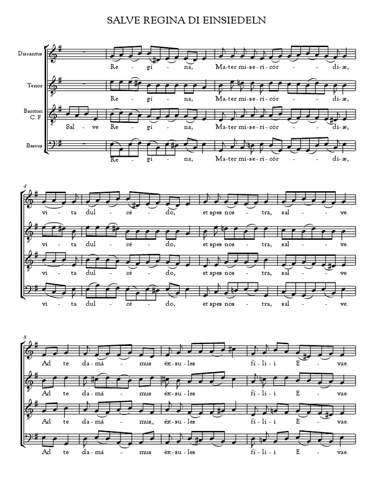 Salve Regina Einsiedeln-1 | PDF