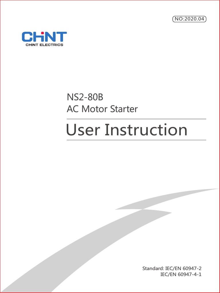 User Instruction: NS2-80B AC Motor Starter | PDF | Fuse (Electrical ...