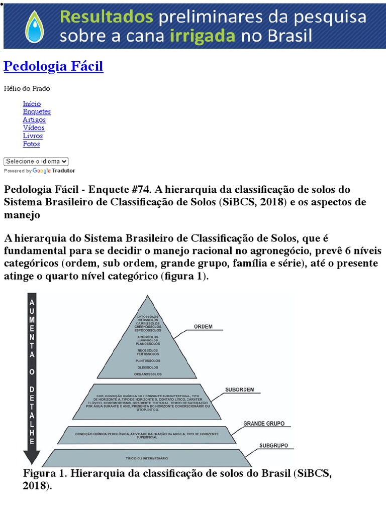 Pedologia Fácil: Início Enquetes Artigos Vídeos Livros Fotos | PDF ...