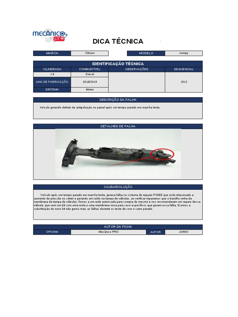 Citjumpymc7 - Luz de Injeção Acesa DTC P20ee | PDF | Tecnologia e ...