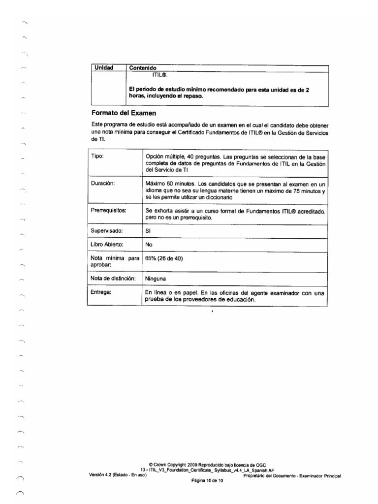 Fundamentos de ITIL v3 | PDF
