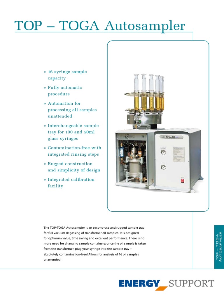 Top Toga Autosampler en | PDF | Calibration | Syringe