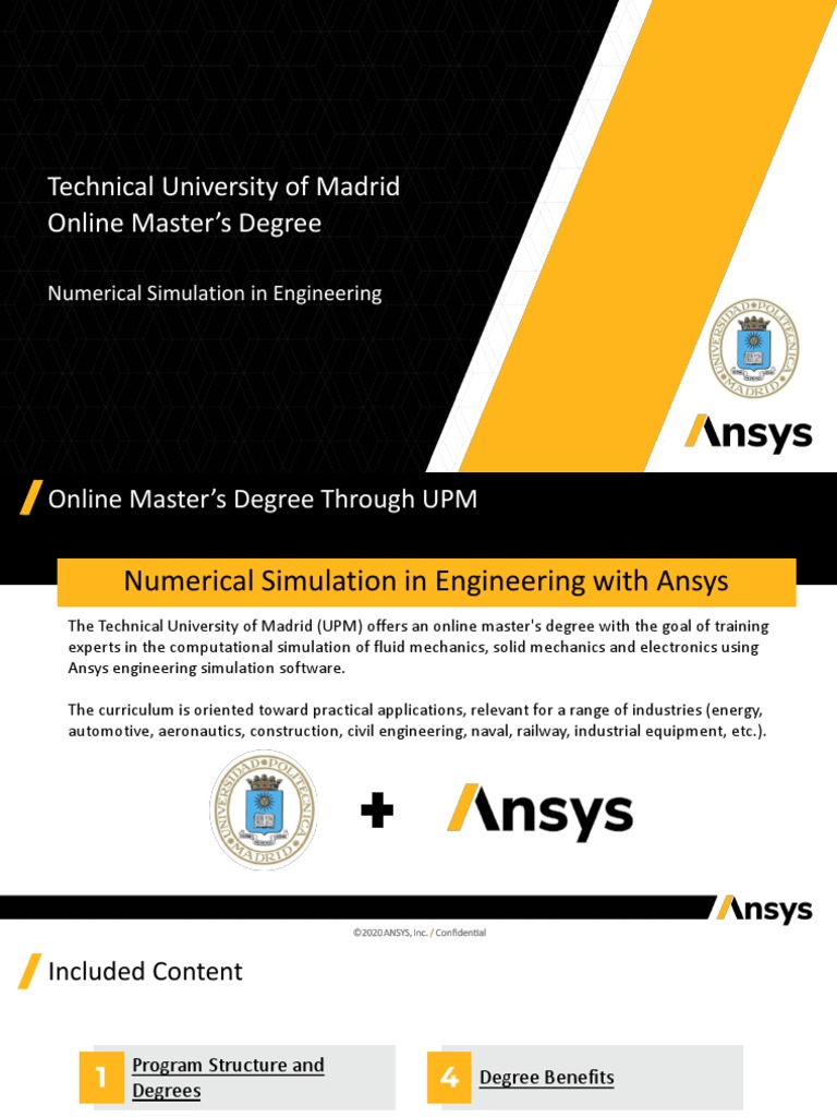 2021 Ansys Upm Masters Degree Catalogue | PDF | Computational Fluid ...