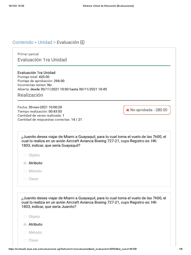 Examen POO U1 | PDF | Programa de computadora | Programación