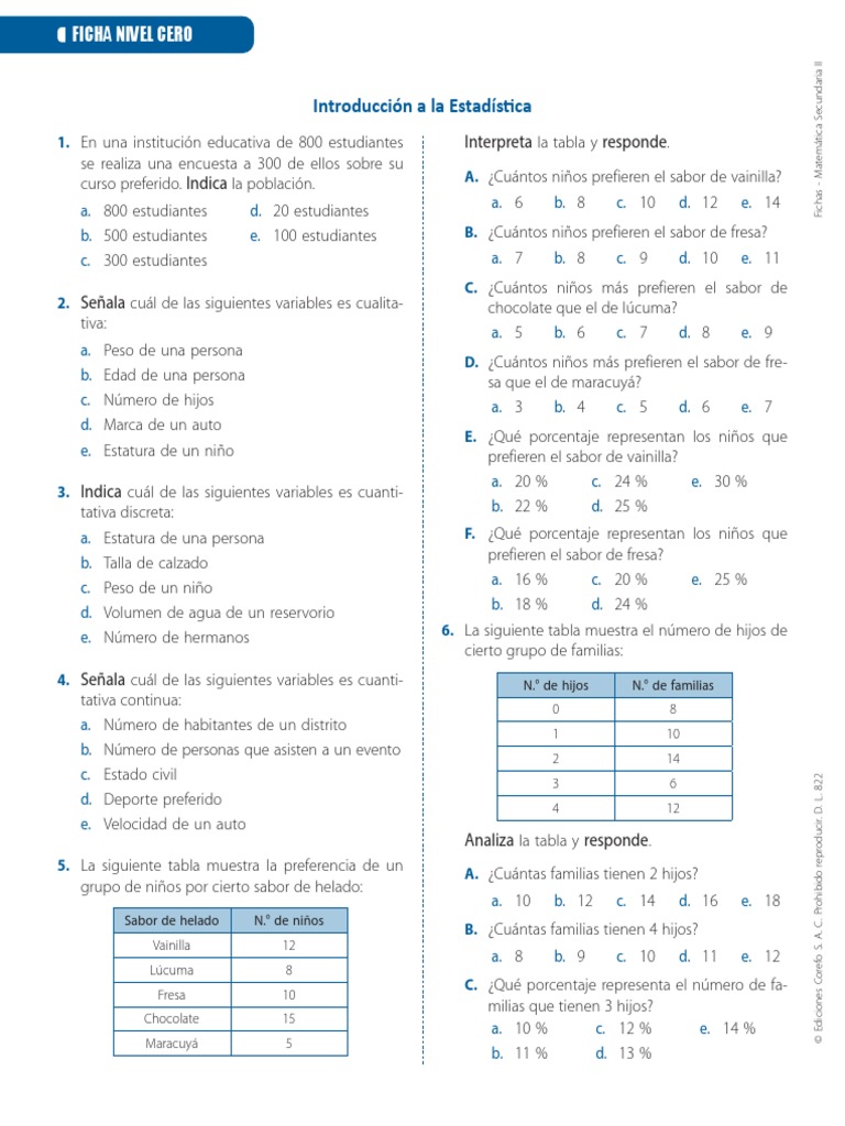 F0 - Introducción A La Estadística | PDF