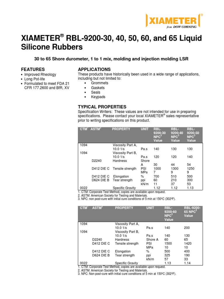 Data Sheet | PDF | Silicone | Chemistry
