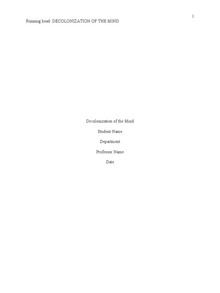 Decolonization Of The Mind Edited Pdf Multilingualism Linguistics