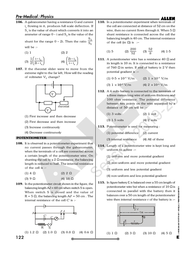 Potentiometer Med | PDF | Physical Quantities | Metrology