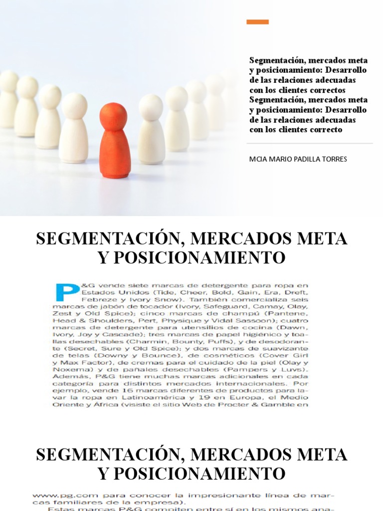 Segmentación, Mercados Meta y Posicionamiento | PDF | Marketing ... Segmentación, Mercados Meta y Posicionamiento | PDF | Marketing ...