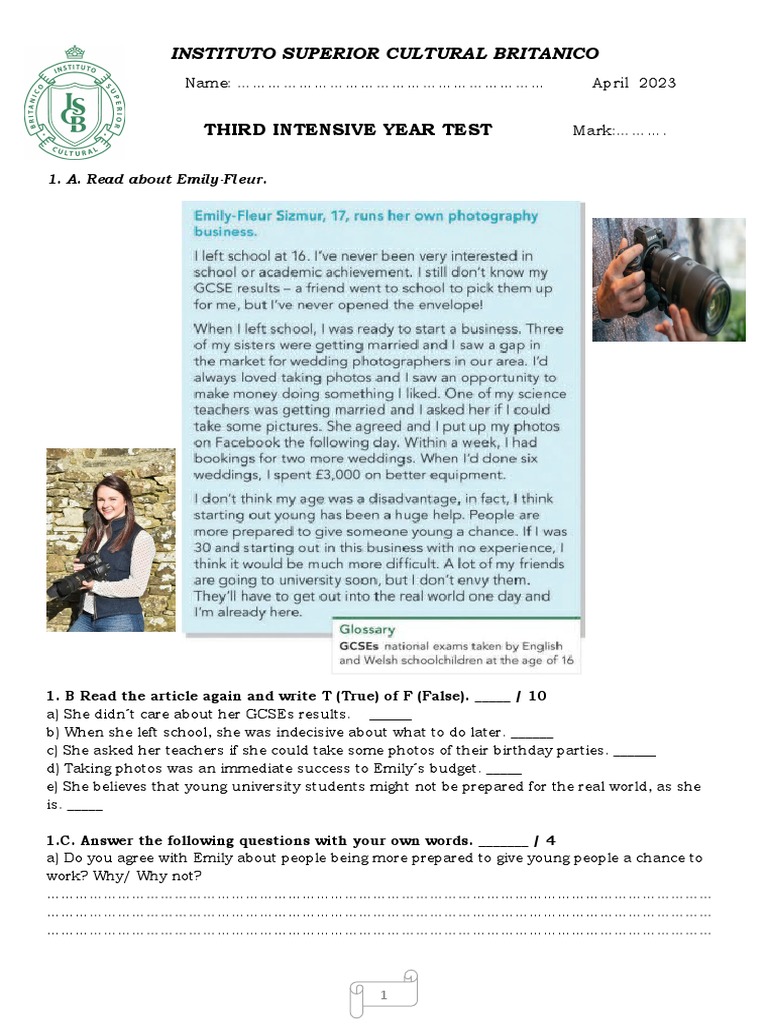 3rd Intensive Exam | PDF