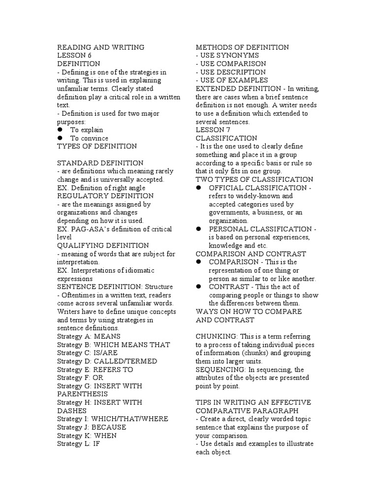 Reading and Writing | PDF | Definition | Books