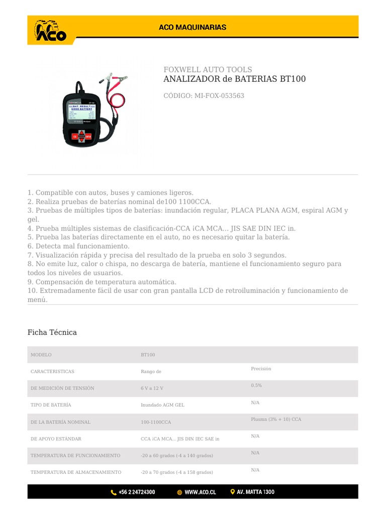 Ficha MI FOX 053563 | PDF