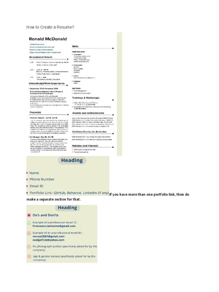 Resume Making | PDF | Résumé | Experience