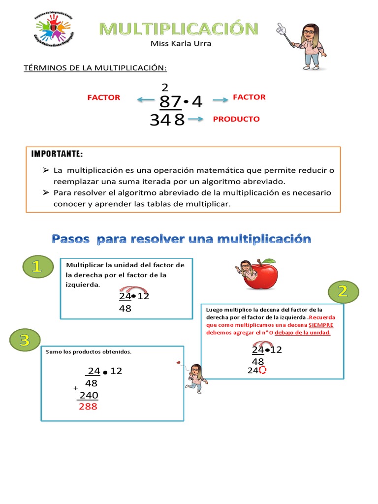 Multiplicación y División | PDF | División (Matemáticas) | Matemáticas