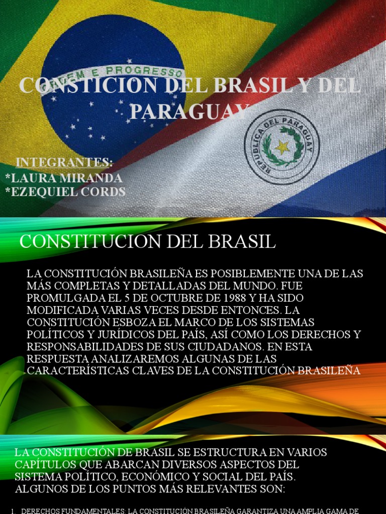 Const. de Brasil y Paraguay | PDF | Constitución | Brasil