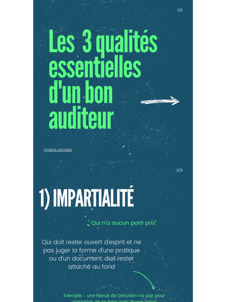 Les 3 Qualités D'un Bon Auditeur | PDF