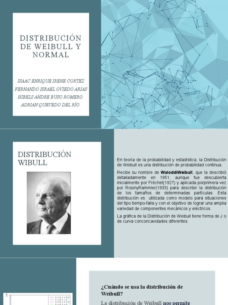 Distribución de Weibull y Normal | PDF | Distribución de probabilidad ...