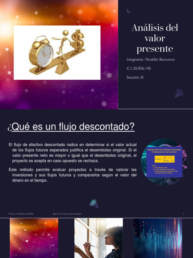 Análisis Del Valor Presente | PDF | Valor presente neto | Economias