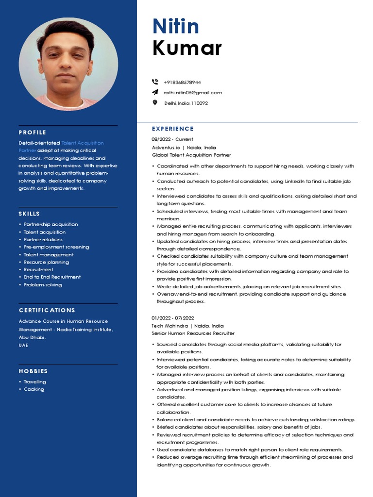 Resume Format | Download Free PDF | Recruitment | Employment