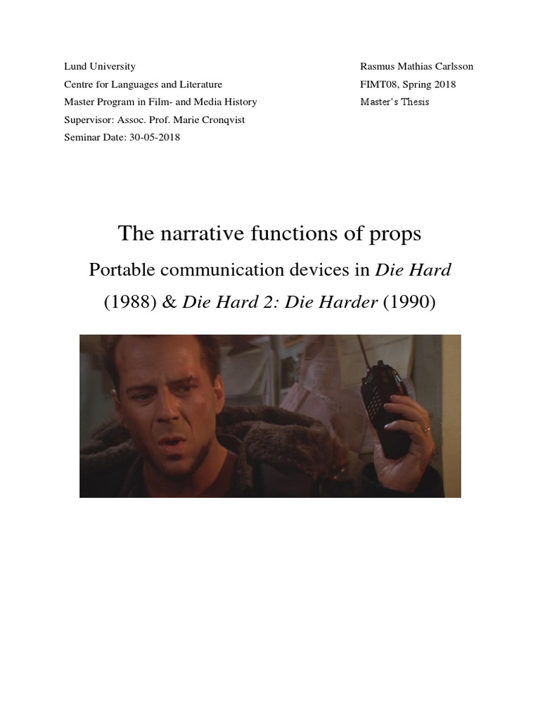 Rasmusm Carlsson - Props in Die Hard | Download Free PDF | Narrative ...