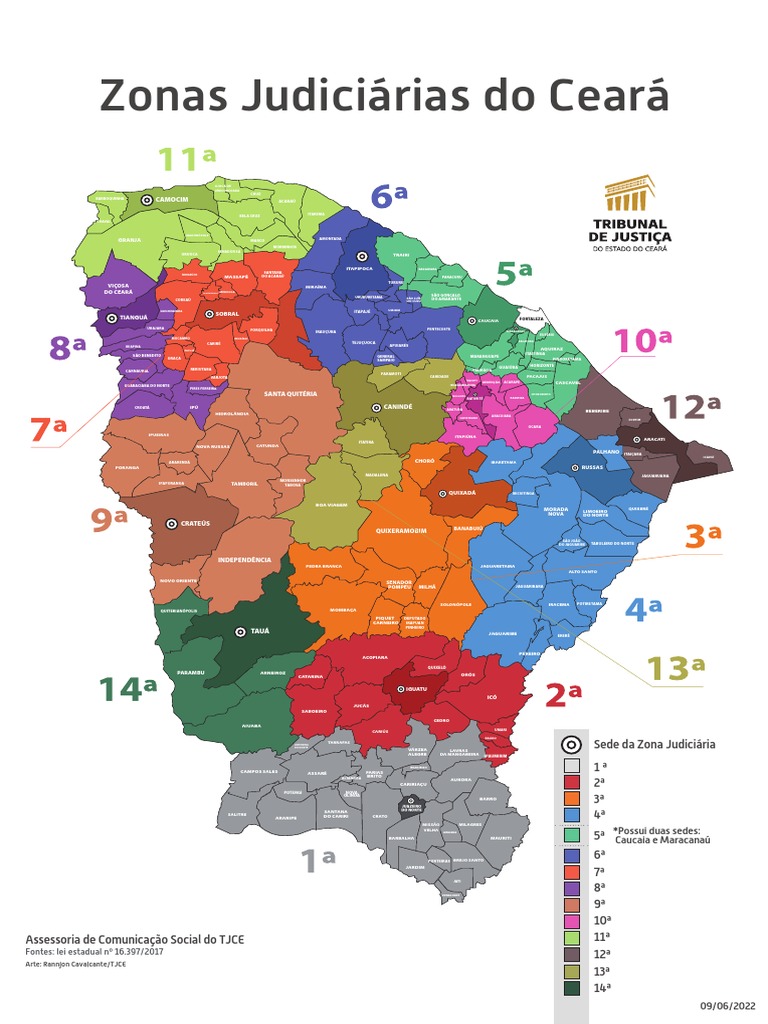Mapa 2022 Zonas Judiciarias | PDF