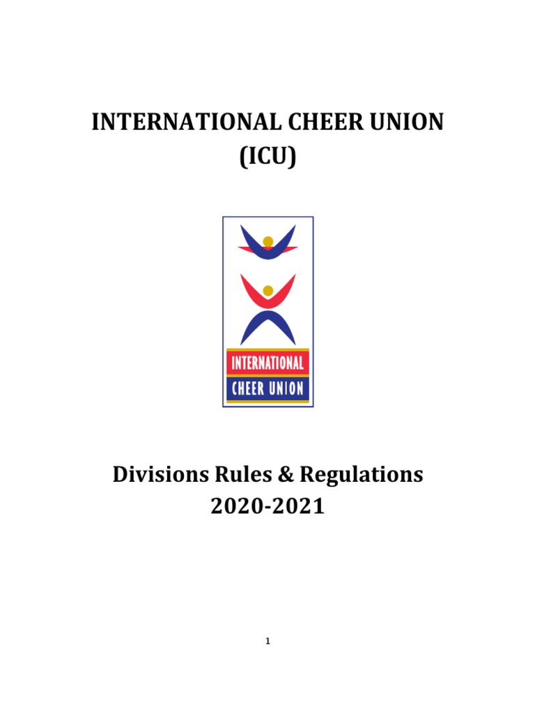 ICU Rules TC-PC 2020 | PDF | Cheerleading | Sports