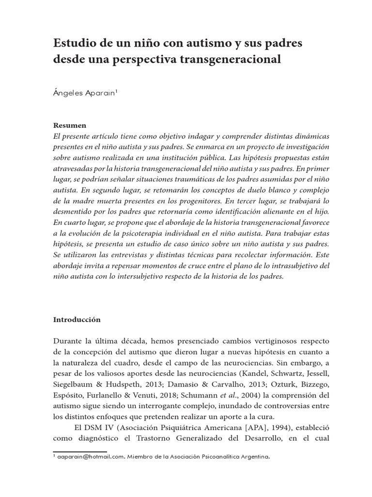 Trastornos Del Desarrollo Por Sofia Mena | PDF | Espectro autista | Psicoanálisis