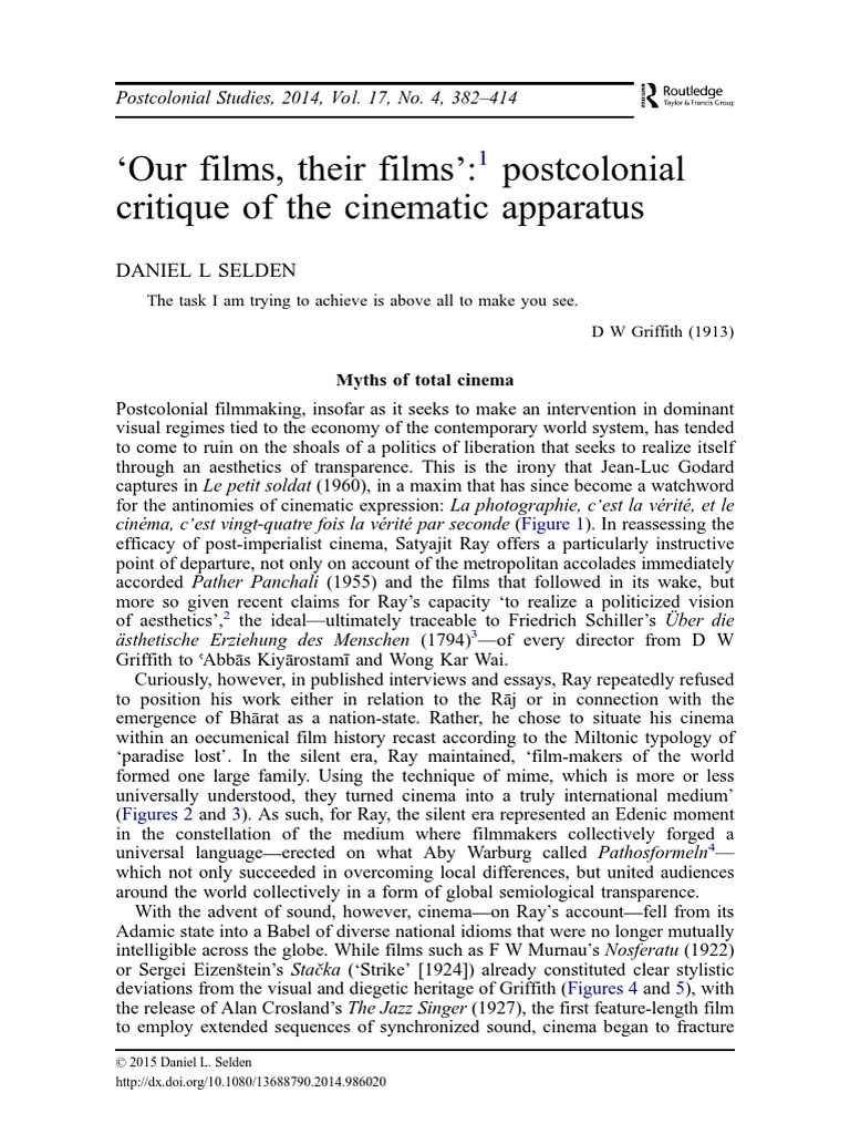 Satyajit Ray's Postcolonial Cinema Insights | PDF