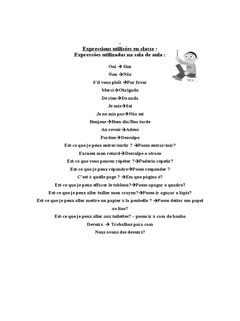 Expressions Utiles en Classe de Français | PDF