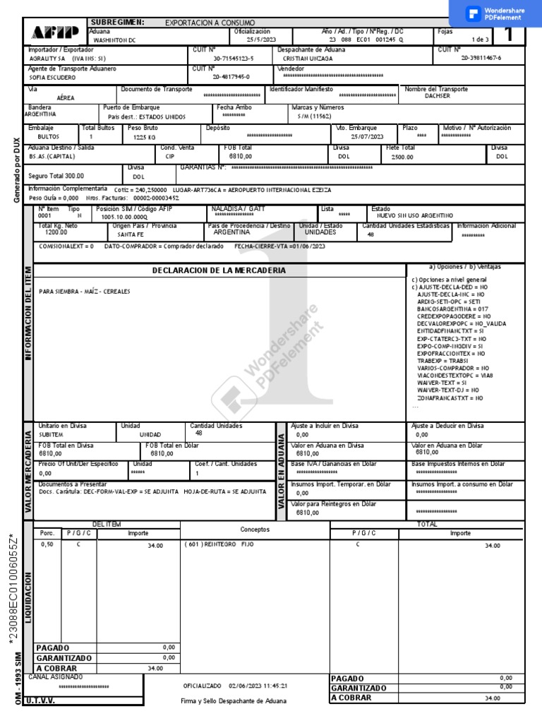 Permiso de Embarque | PDF | Industrias de servicio | Economias