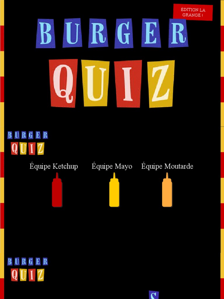 Burger Quizz 1 | PDF | Divertissement