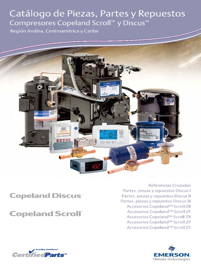 Catalogo de Partes y Repuestos Copeland | PDF