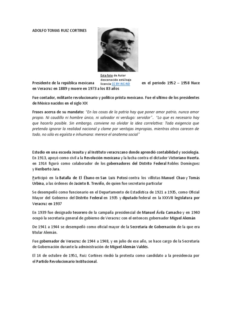 ADOLFO TOMAS RUIZ CORTINEs | PDF