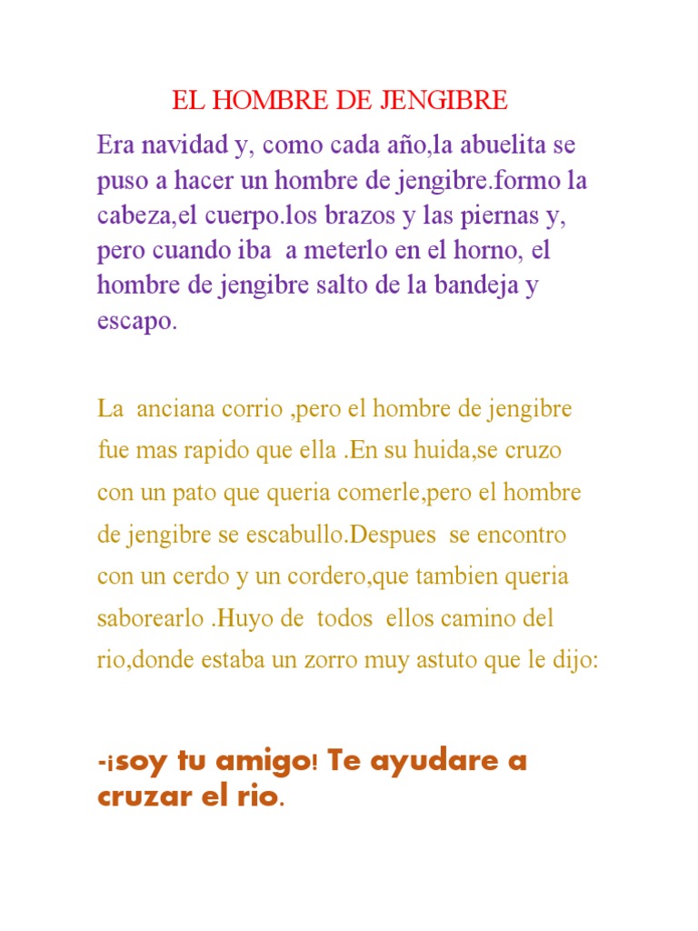 El Hombre de Jengibre | PDF