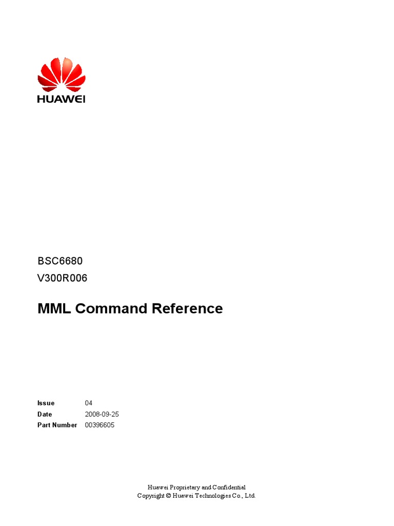 00396605-BSC6680 MML Command Reference (V300R006 - 04) | PDF | File ...